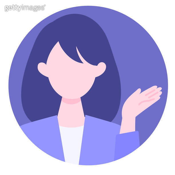 BusinessWoman cartoon character. People face profiles avatars and icons ...