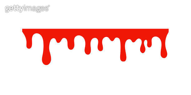 Spilled blood. A red sticky liquid that resembled blood dripping ...