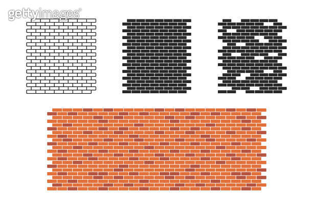 Continuous brick pattern background Beautiful lines of bricks that line ...