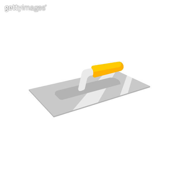Hand tools vector. Plastering trowel for smoothing the cement surface ...