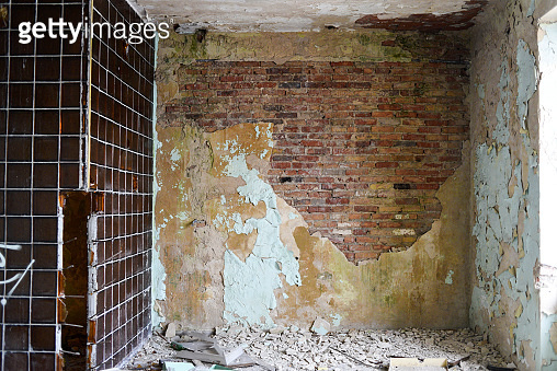 Old dilapidated building interior, urbex. Old dilapidated building ...