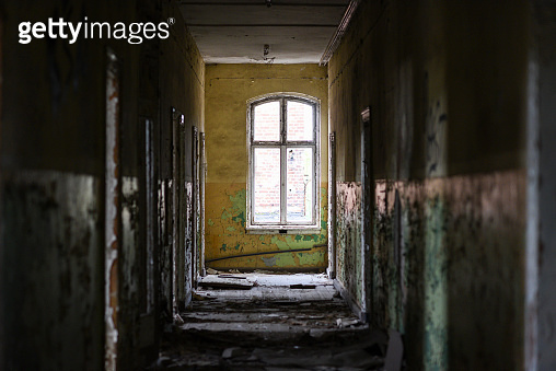 Old dilapidated building interior, urbex. Old dilapidated building ...