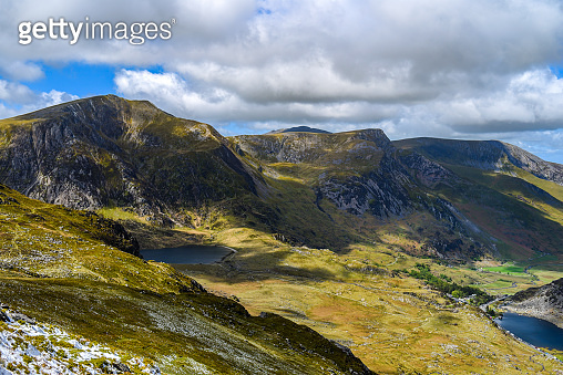 Snowdonia park landscape in England. 이미지 (1309063296) - 게티이미지뱅크