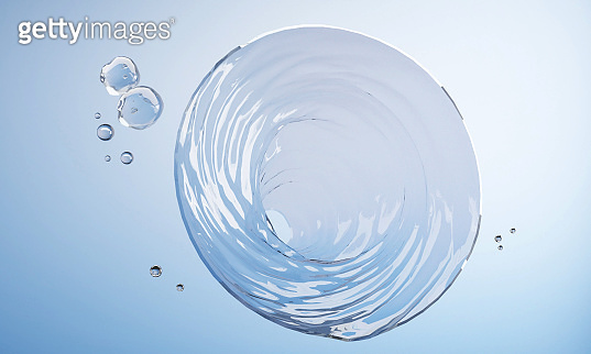 Top of Water spinning surrounded by underwater bubbles."nconcept of ...