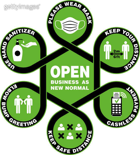 OPEN signage. Open business as New Normal. 이미지 (1355165481) - 게티이미지뱅크
