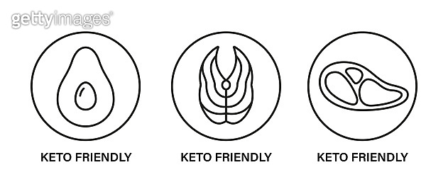 Keto friendly stamp. Healthy eating, ketogenic, paleo and low carb high ...
