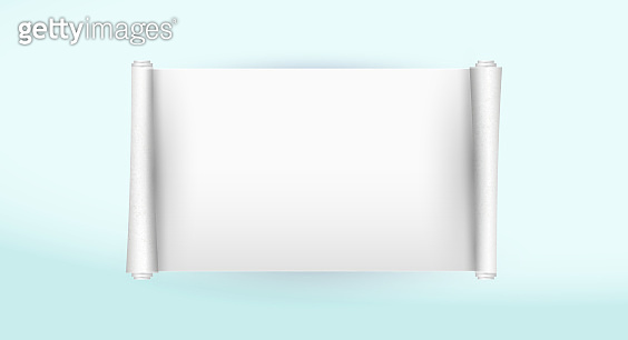 Old paper scroll. Template for a quote from the Bible. Papyrus. 3D ...