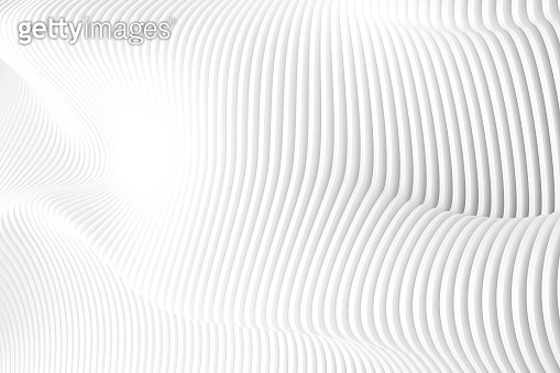 Abstract of white wave pattern, Parametric architectural design ...