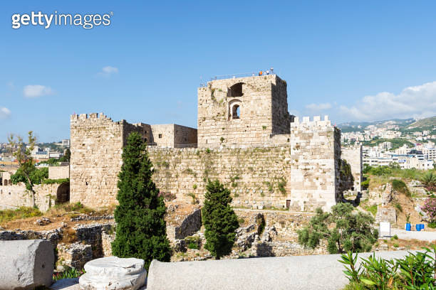 Byblos citadel, Crusader castle, Jbeil, Lebanon 이미지 (1321118619) - 게티이미지뱅크