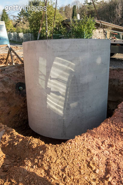 sewer pit at a construction site (1300516634) - 게티이미지뱅크