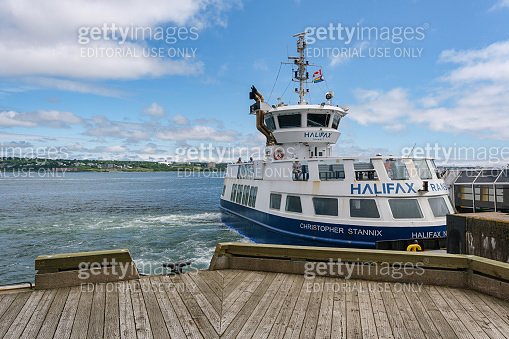 Halifax Transit Ferry at the Ferry Terminal (1348120503) - 게티이미지뱅크