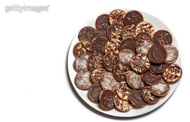 Several types of different homemade chocolate cookies 이미지 (1359545511 ...