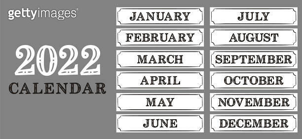 2022 calendar headers. Designs for printing a calendar. 이미지 (1307771821 ...