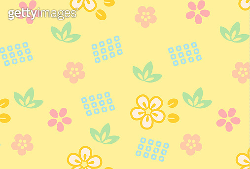 Simple pop Japanese pattern swatch (1358189294) 일러스트, 무료 일러스트 - 게티이미지뱅크