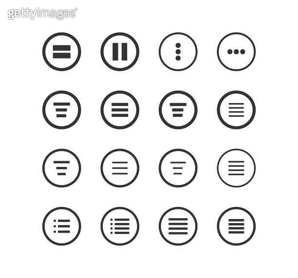 Menu UI Design Element icon. Hamburger button, Ui menu and hamburger ...