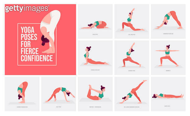 Yoga poses For Fierce Confidence. Young woman practicing Yoga pose ...
