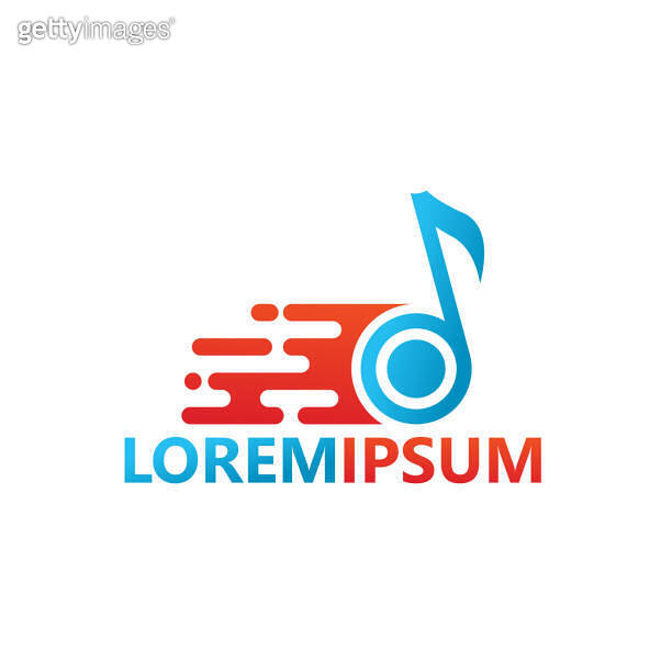 Fast Music Logo Template Design Vector, Emblem, Design Concept ...