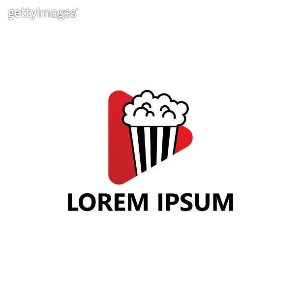 Popcorn Movie Logo Template Design Vector, Emblem, Design Concept ...