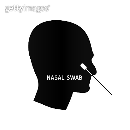 Medical laboratory analysis outline logo. Covid-19 PCR virus test ...