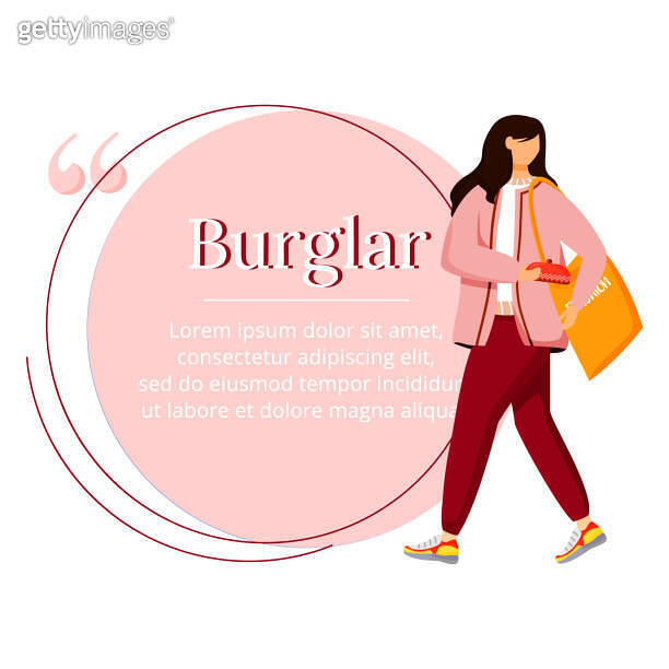 Shoplifting flat color vector character quote. Kleptomania. Addictive ...