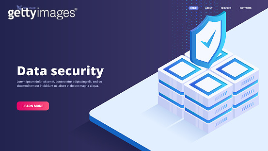 Data security, database protection, information storage, server ...