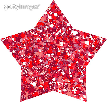 Vector luxury glitter red star. Rating, award and insignia. (1308551608 ...