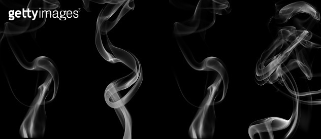 swirling movement of the white smoke group 이미지 (1346558206) - 게티이미지뱅크
