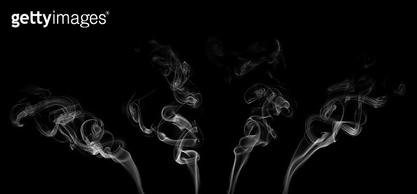 swirling movement of white smoke group 이미지 (1347691352) - 게티이미지뱅크