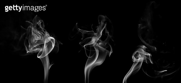 swirling movement of the white smoke group 이미지 (1346556767) - 게티이미지뱅크