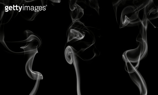 swirling movement of the white smoke group 이미지 (1346558239) - 게티이미지뱅크