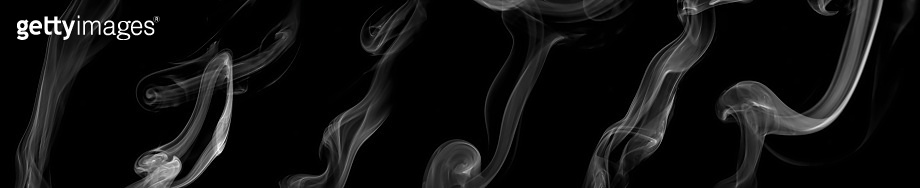 swirling movement of white smoke group 이미지 (1346904615) - 게티이미지뱅크