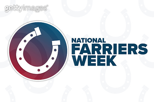National Farriers Week. Holiday concept. Template for background ...