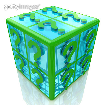 FAQ cube with a question marks. 3d illustration (1309254821) 아이콘, 무료 ...
