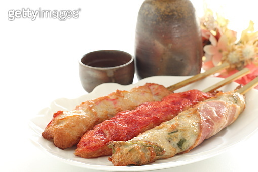 Japanese food, assorted fish ball and crab ball on dish 이미지 (1299927515 ...
