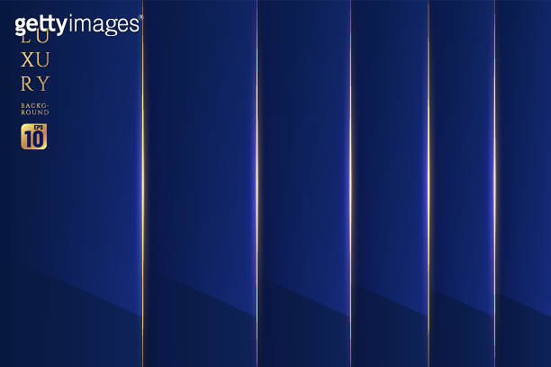 Dark blue rectangle shape metallic glossy abstract background ...
