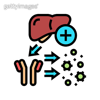 complement system color icon vector illustration (1354374815) - 게티이미지뱅크