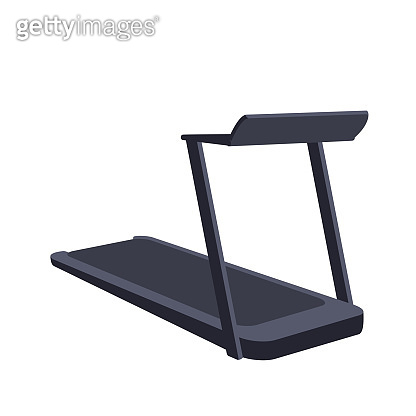 Flat treadmill isolated for healthy sport equipment design. Running ...