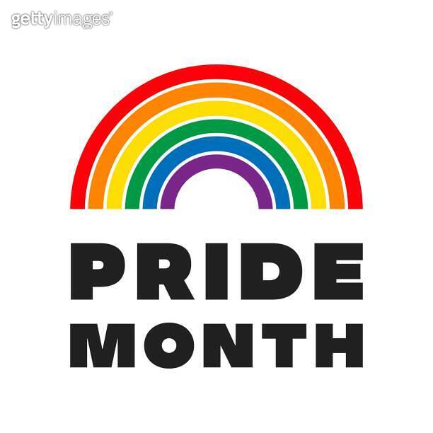 Pride logo card with minority flag. Pride month 2021.Banner Love is ...