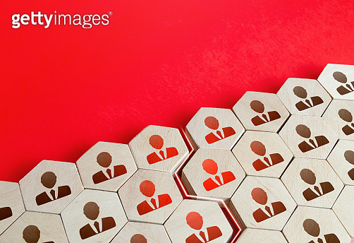 Society is divided by a rift. A split in the community. Splitting the ...