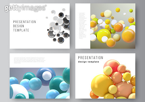 Vector layout of the presentation slides design business templates ...