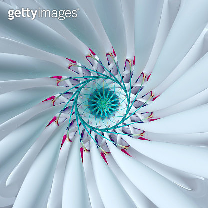 3d render of abstract art 3d background with part of surreal symmetry ...