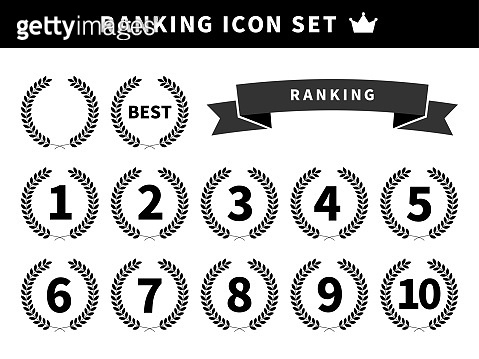 Icon illustration of ranking, award, sale, popularity, and praise ...