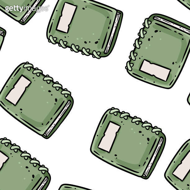 Cute cartoon notebooks doodles seamless border pattern. Vector ...