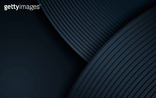Dark abstract background with black overlap layers. Texture layer ...
