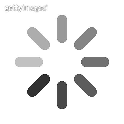 Loading icon. Load. Load bar icon. Loading icon in a row, isolated on ...