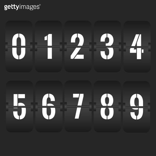 Countdown clock counter timer. Vector icon on white background ...
