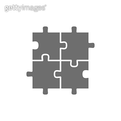 Puzzle, jigsaw, square, integrity, problem solving grey icon ...