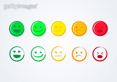Vector Illustration Set Of Handdrawn Emoticons, User Experience ...