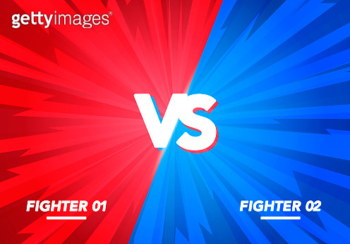 Vector Illustration Versus screen. Vs Fight background for battle ...