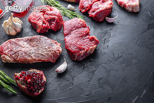 Alternative beef steak cuts with top blade, chuck roll and rump steak ...
